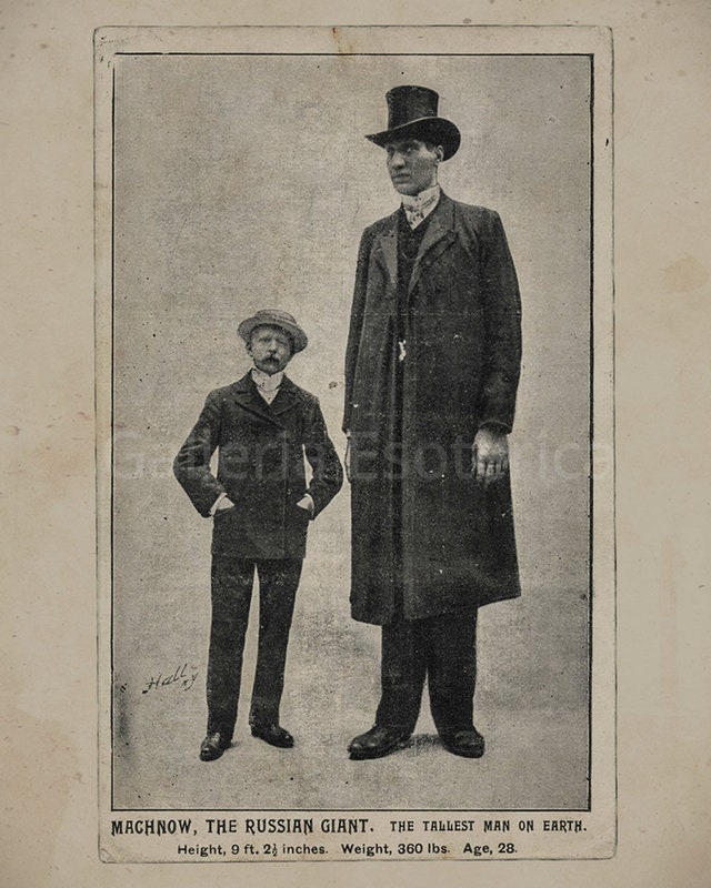 The Russian Giant, Fyodor Machnow 9ft 3in, World's Tallest Man Aged ...