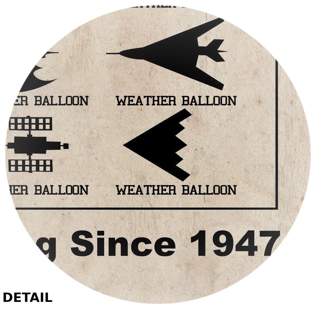 US Air Force UFO Aircraft Identification Chart Poster, Vintage Funny ...