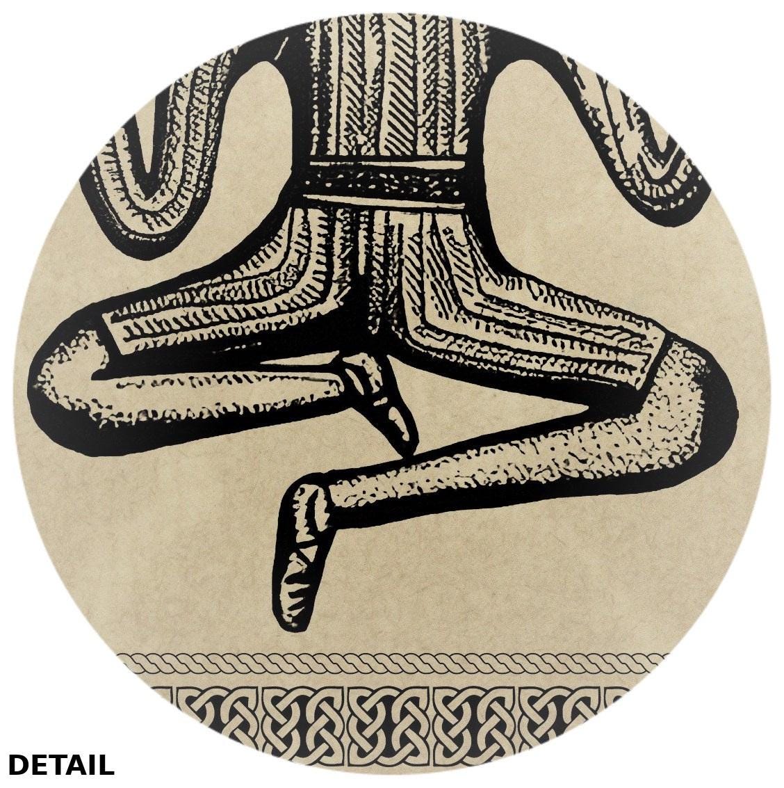 Cernunnos Horned Pagan Deity – Vintage Celtic God Print | Wicca Altar ...