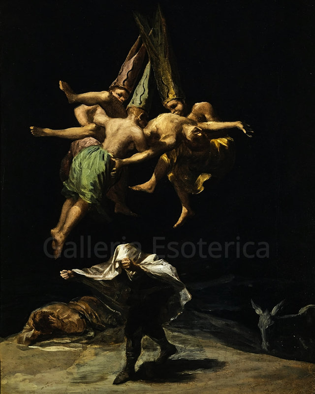Witches Flight, Francisco De Goya, Vintage 1798 Poster Print, Wall Art ...