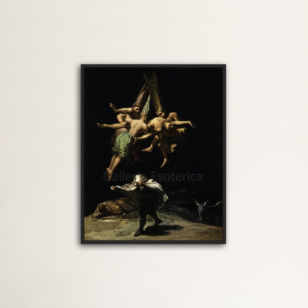 Witches Flight, Francisco De Goya, Vintage 1798 Poster Print, Wall Art ...