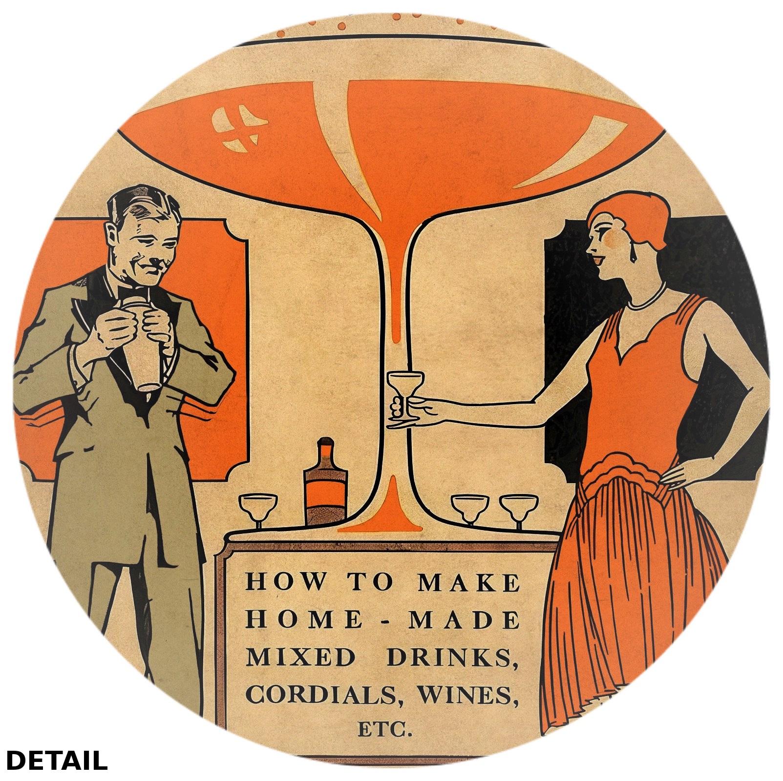 Giggle Water Vintage Poster | Prohibition Art Print | Speakeasy Decor ...