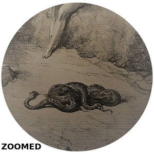 Lucifer & Snake Illustration Poster, Milton's Paradise Lost, Gustave ...