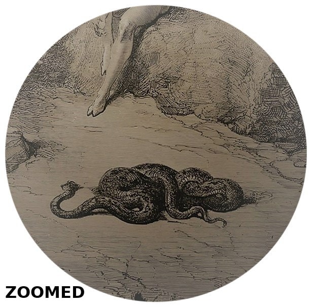 Lucifer & Snake Illustration Poster, Milton's Paradise Lost, Gustave ...