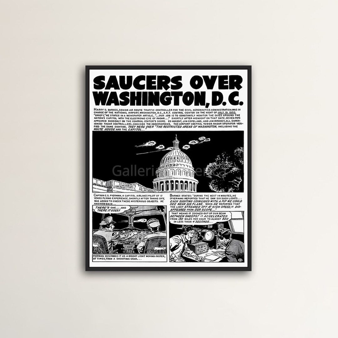 Flying Saucers Over Washington DC, Saucers Ufos Washington DC 1952 ...