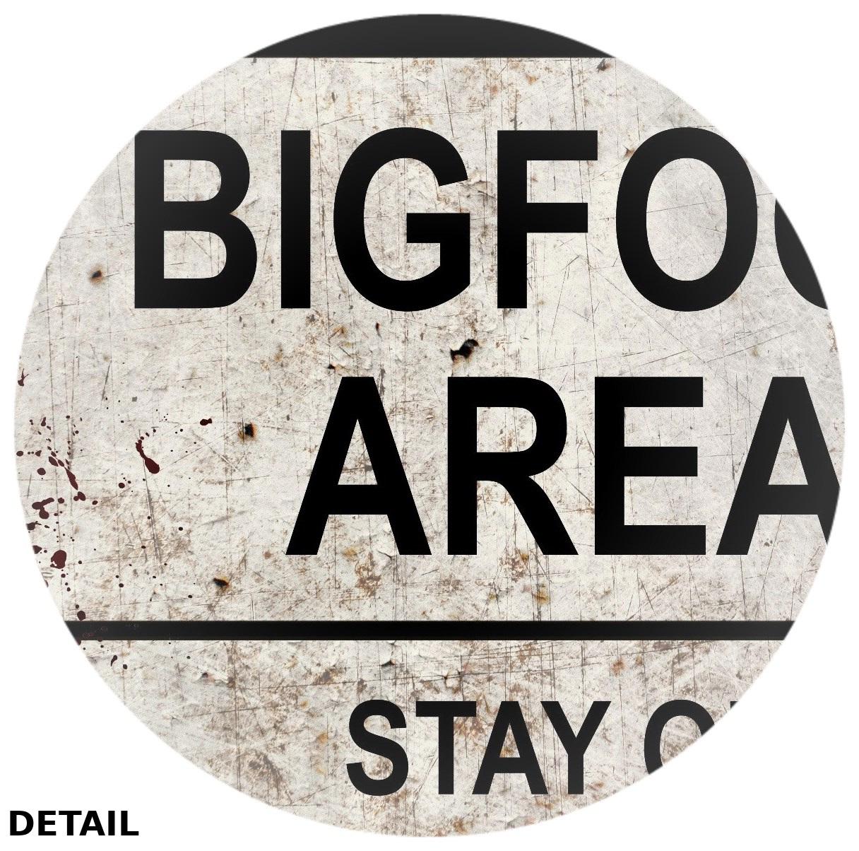 Bigfoot Area Warning Sign, Beware Sasquatch Vintage, Bigfoot Yowie ...