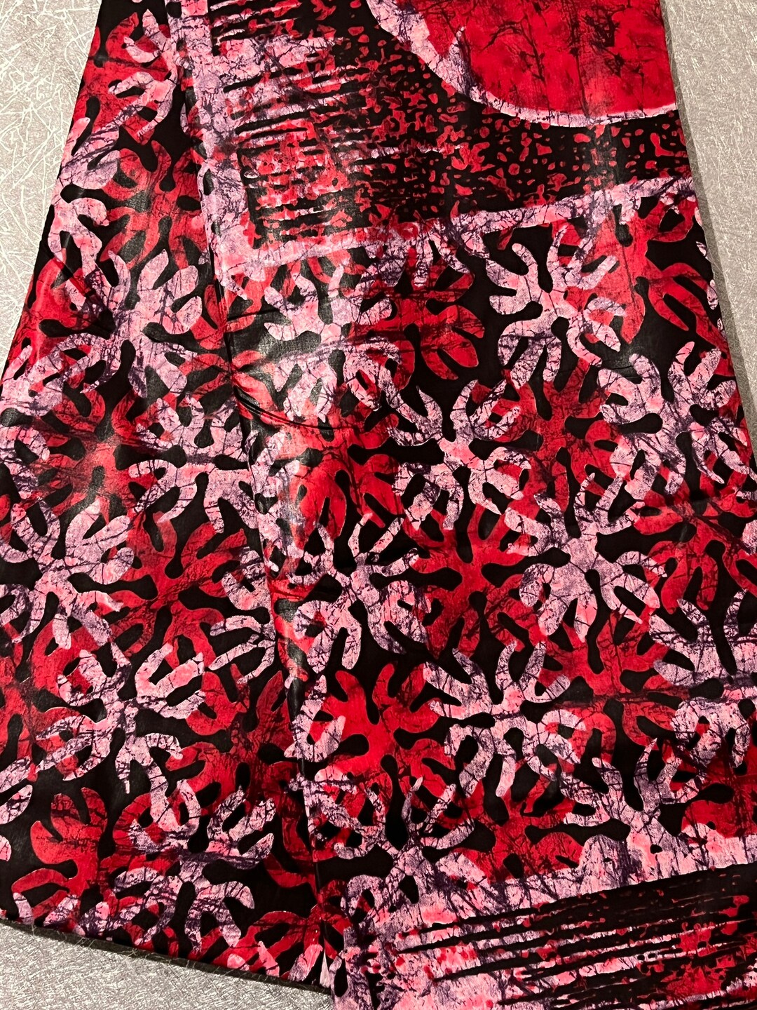 Nigerian Print West African Quilt Adire Sewing Fabric, Monochrome ...