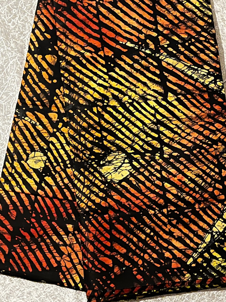 Nigerian Adire Fabric Indigo Tie and Dye Fabric Yellow - Etsy