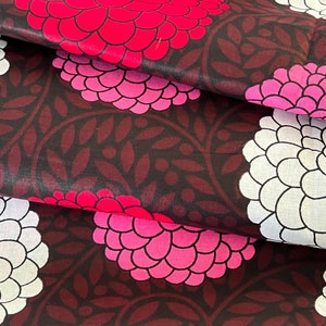 Red and Pink Floral Pattern African Print Fabric, Rich Cotton Fabric ...