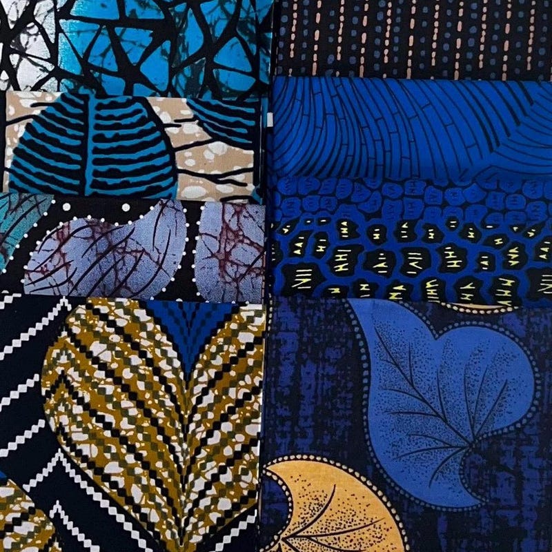 African Fabric Block - Etsy