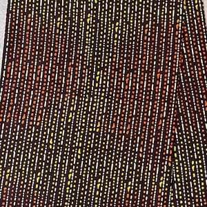 Deep Purple African Print Fabric: Striped Cotton Ankara Wax, Sold by ...