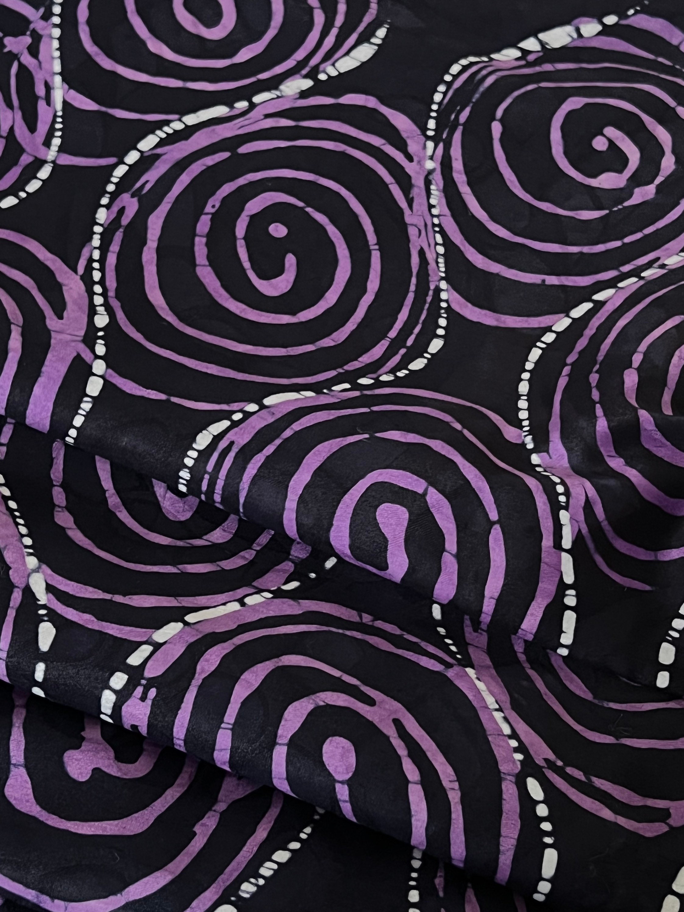 Nigerian Traditional Abstract Adire Fabric Purple and Black - Etsy UK