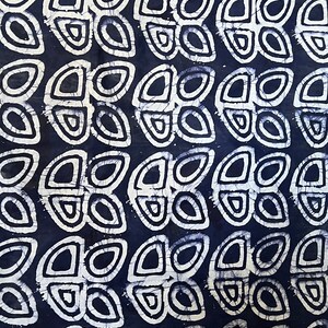 Nigerian Abstract Motif Quilt Mud Fabrics, African Adire Pattern Ethnic ...