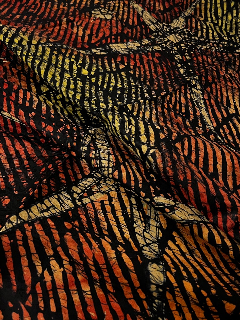 Nigerian Adire Fabric Indigo Tie and Dye Fabric Yellow - Etsy