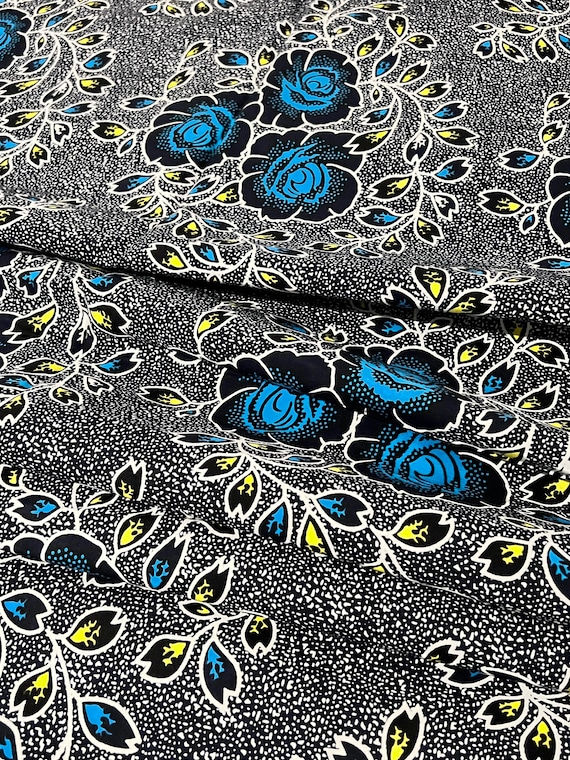 West African Dressmaking Floral Fabric African Print Fabric - Etsy