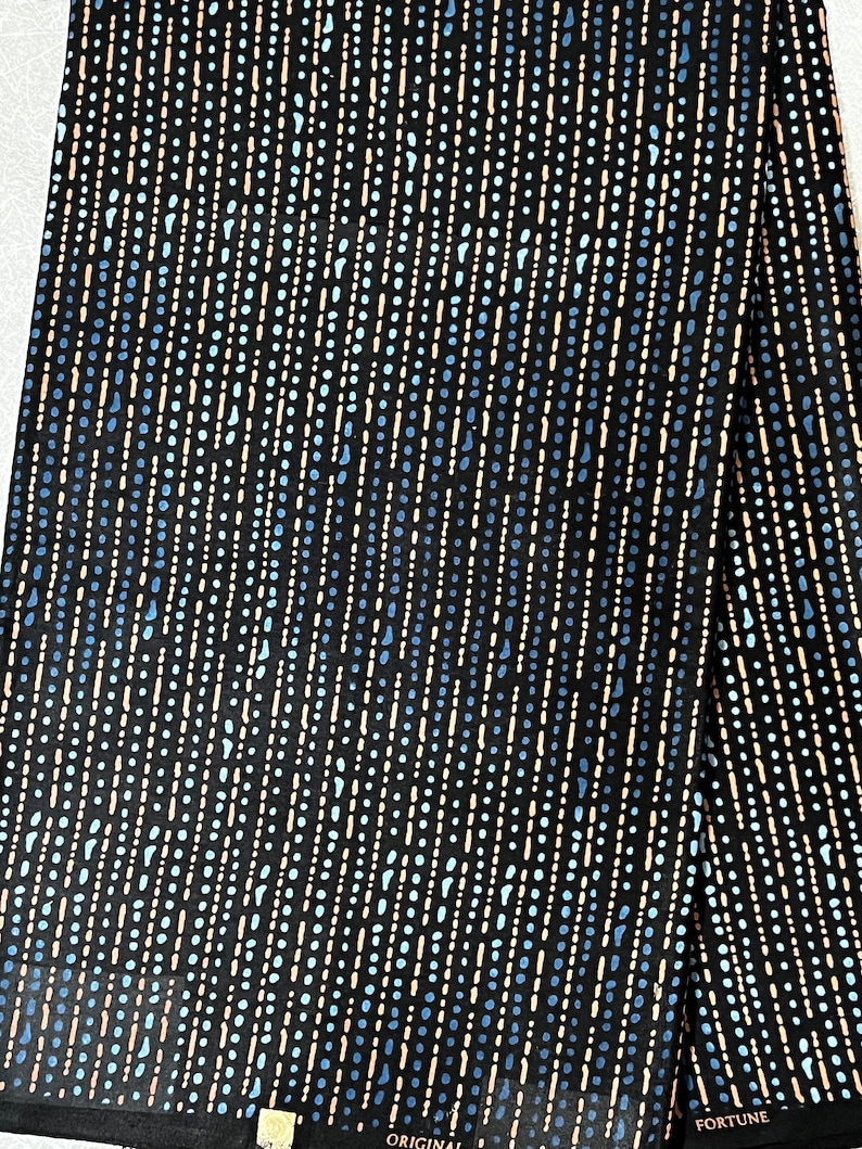 Deep Purple African Print Fabric: Striped Cotton Ankara Wax, Sold by ...