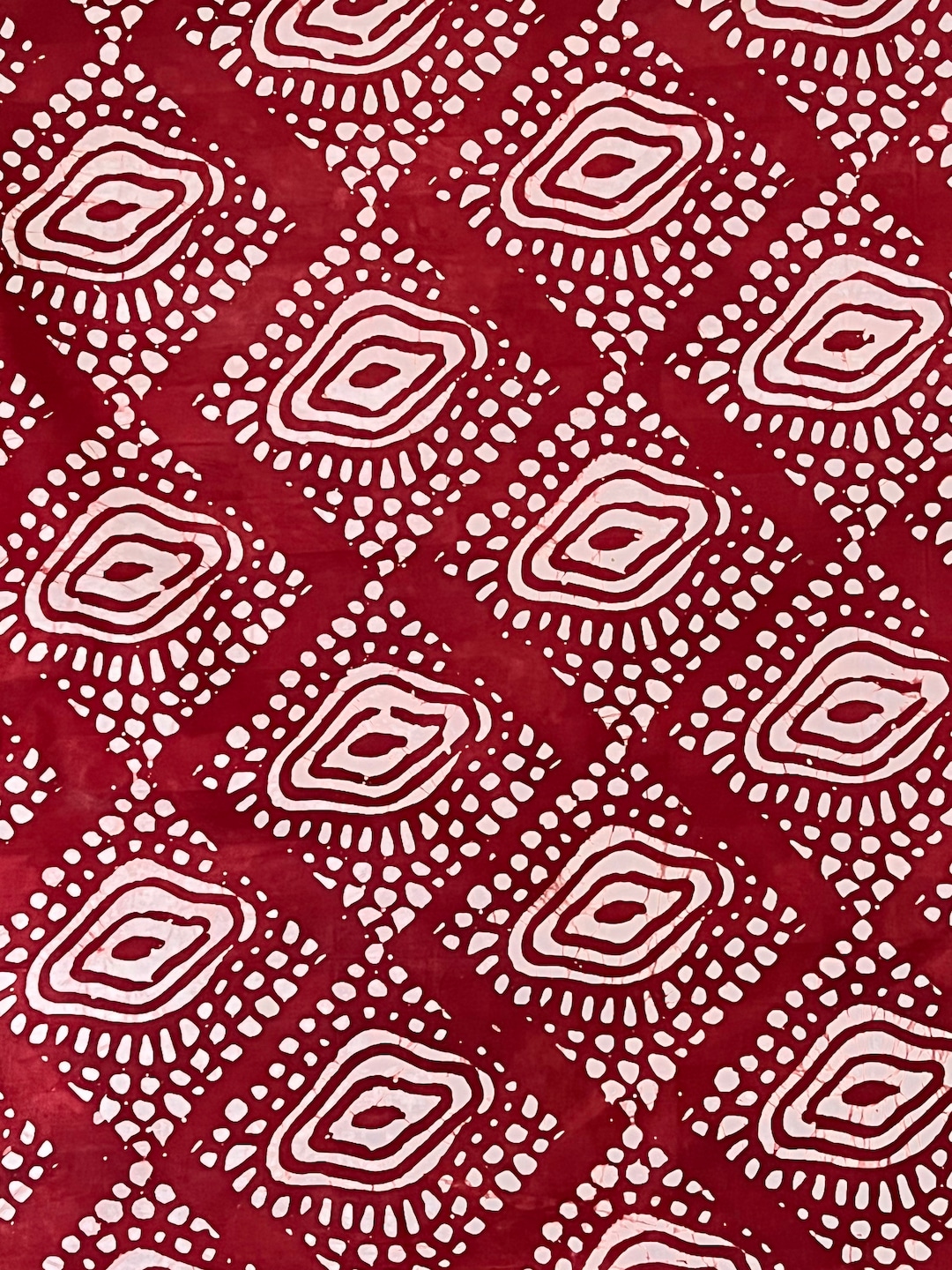 Nigerian Handmade Batik Quilt Mud Fabrics, African Tribal Adire ...