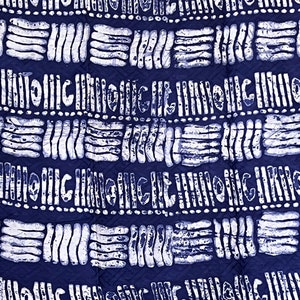 Nigerian Adire Batik, Handmade Batik Blue and White Traditional Pattern ...