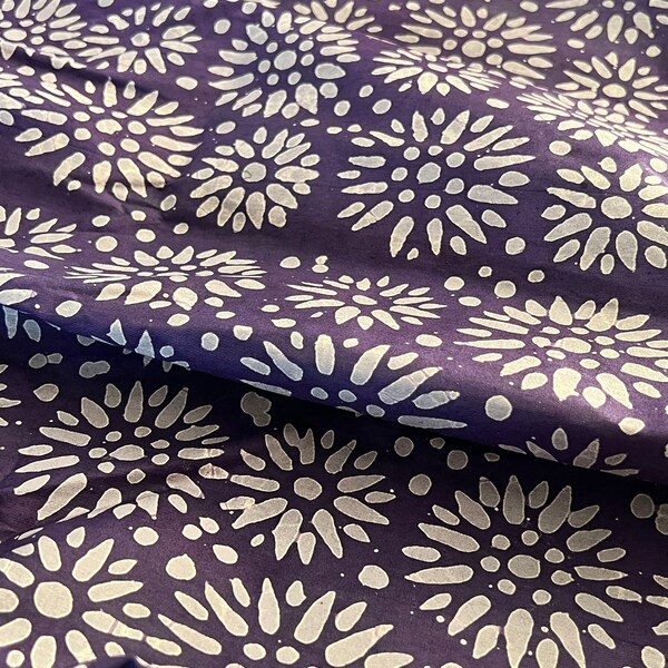 Purple Batik Fabric - Etsy