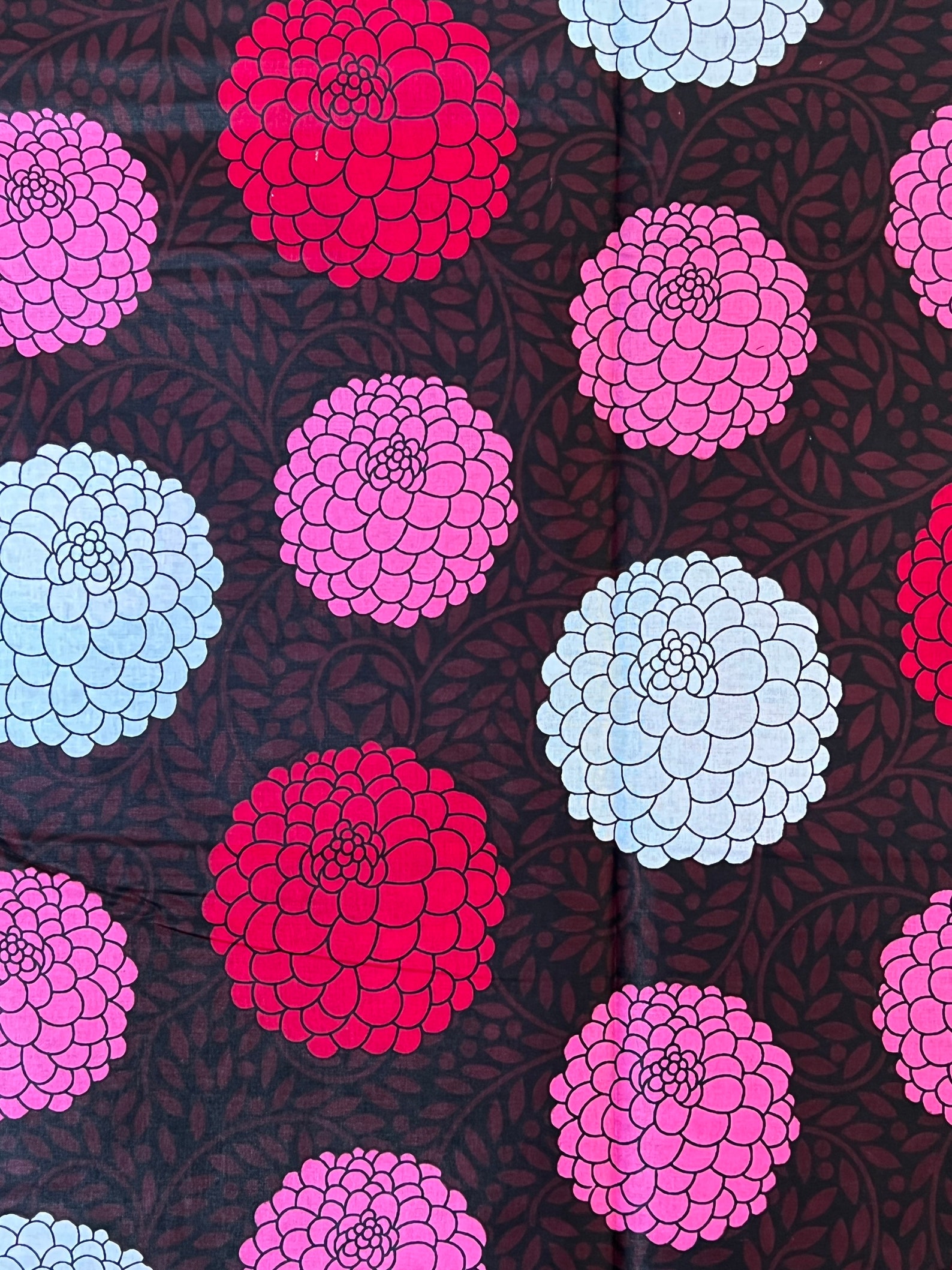 Red and Pink Floral Pattern African Print Fabric Rich Cotton - Etsy