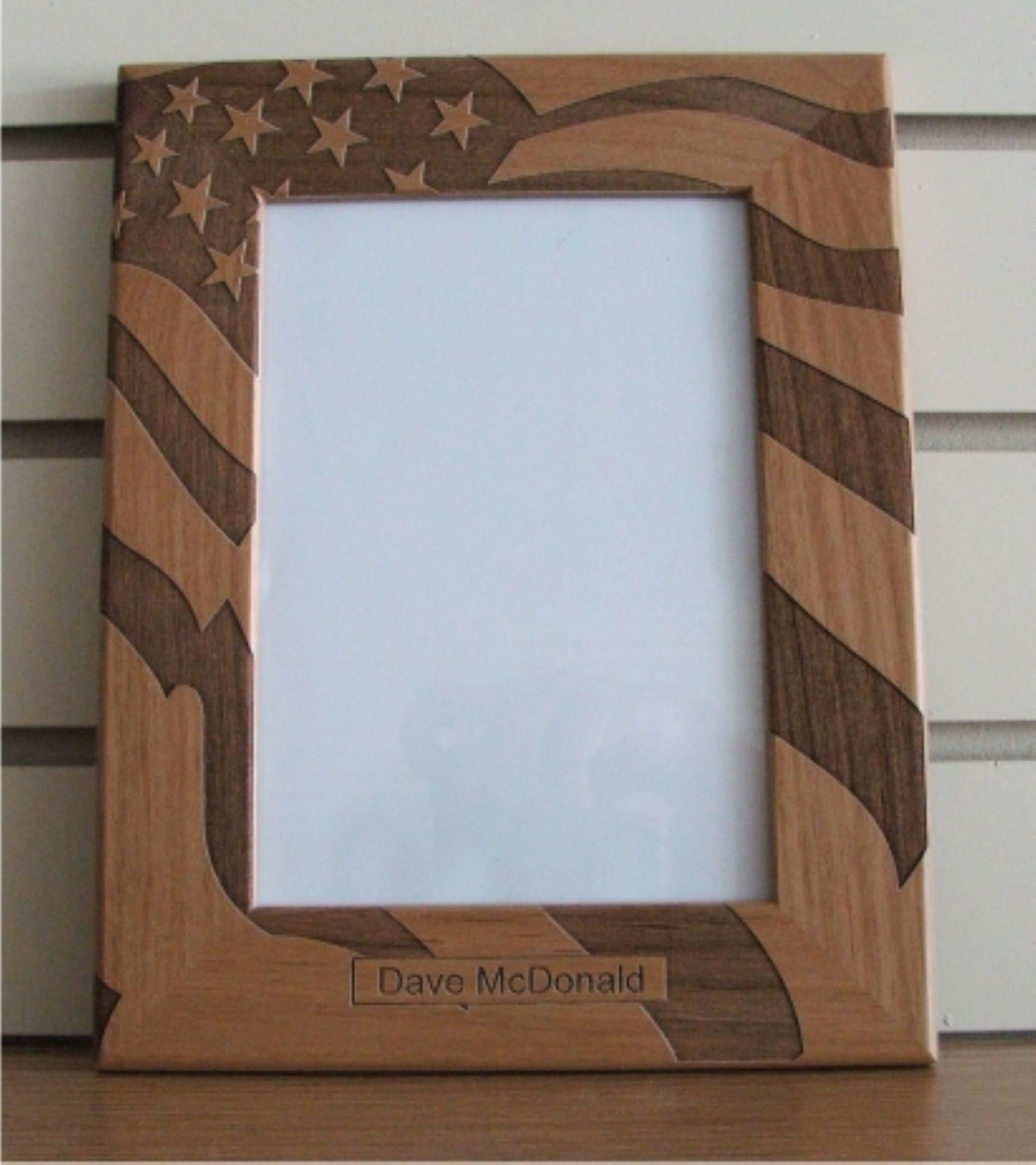Patriotic and Personalized Picture Frame Laser Engraved 4 X - Etsy
