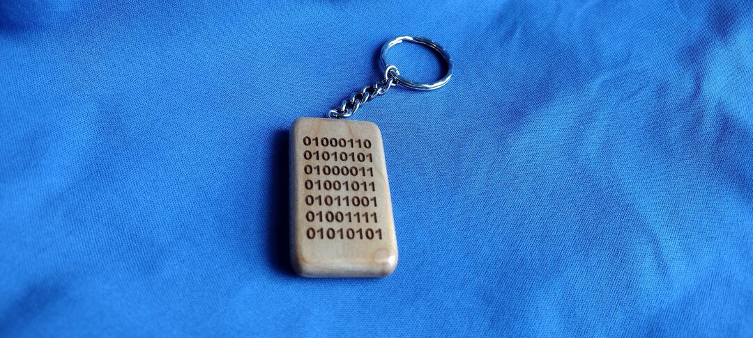F Y in Ascii Code, Key Chain - Etsy