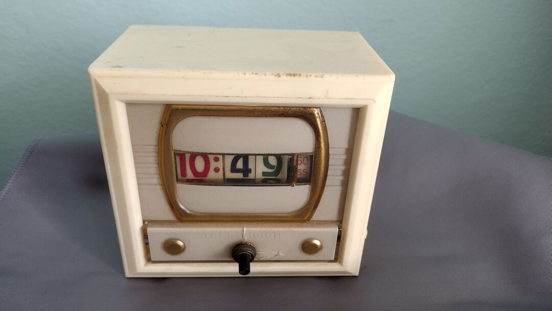 Numechron Television Clock From 1956 - Etsy