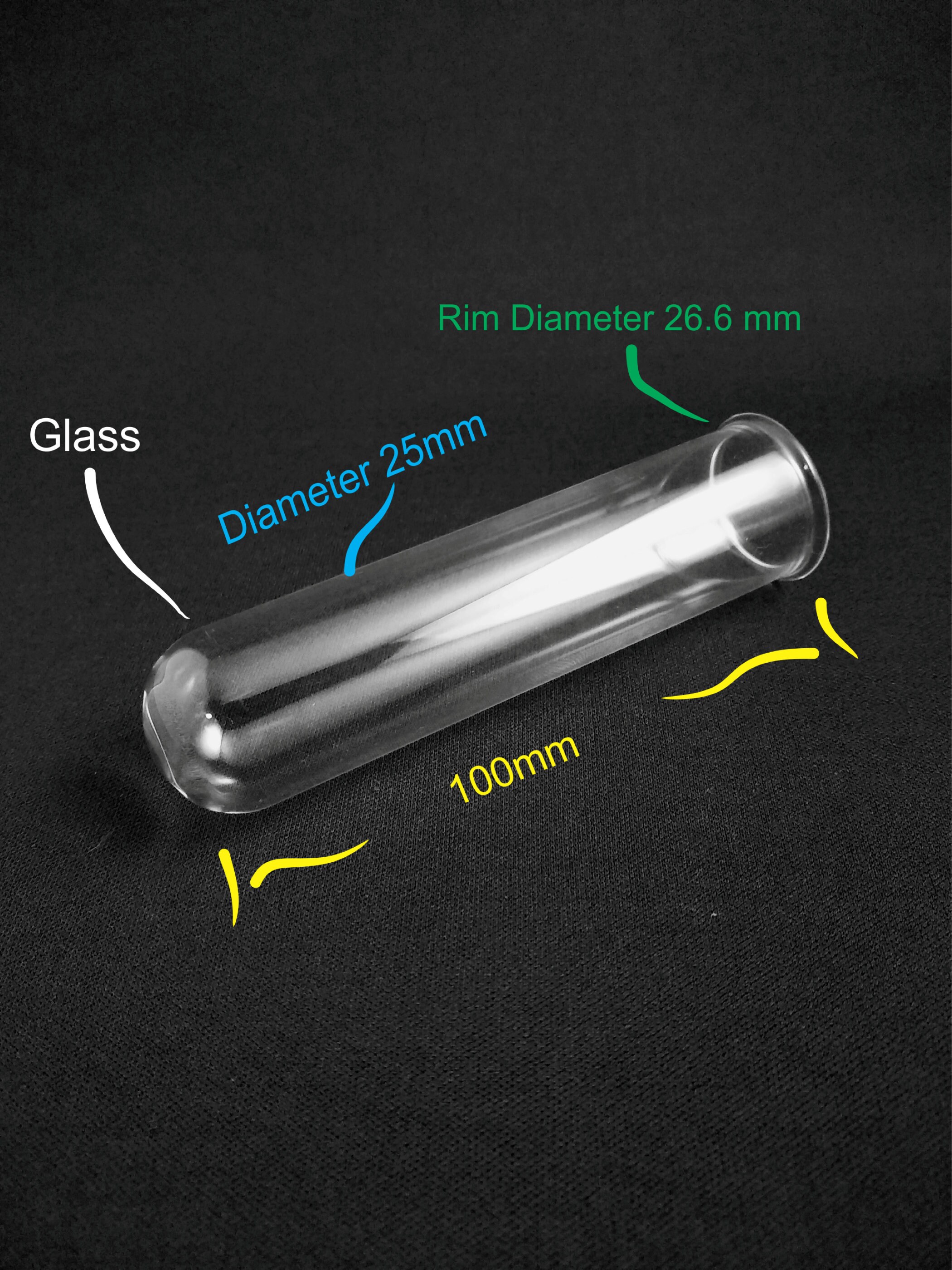 Glass Test Tube With Rim for Propagation, 100mm X 25mm - Etsy
