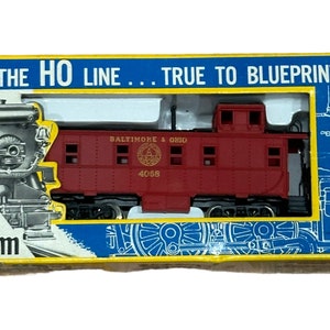 AHM HO Scale Baltimore and Ohio B & O 4068 Red Caboose - Etsy
