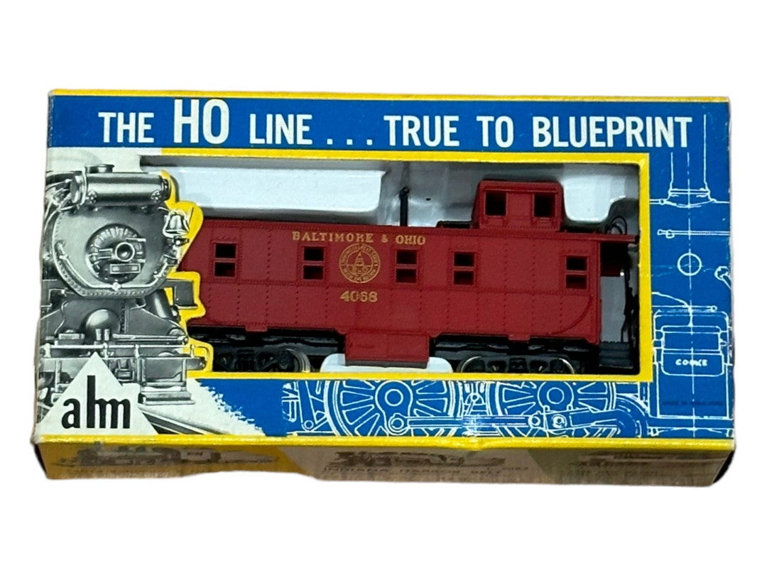 AHM HO Scale Baltimore and Ohio B & O 4068 Red Caboose - Etsy