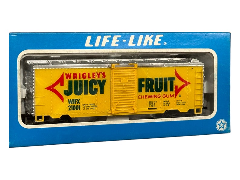 Life-like HO Scale Wrigley's Juicy Fruit Chewing Gum Train Car 21001 - Etsy