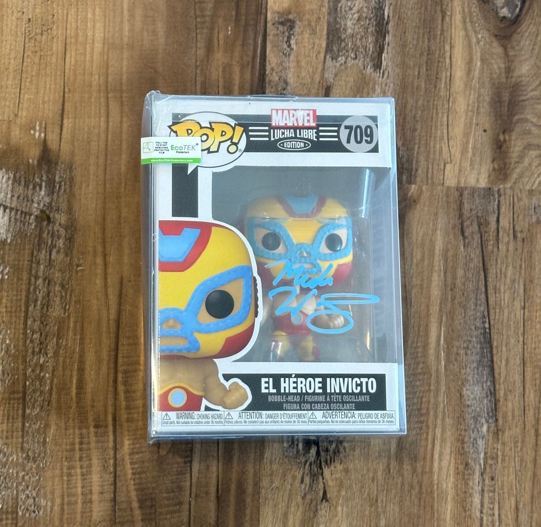 Funko Pop El Heroe Invicto 709 Signed by Mich Wingert Voice Actor for ...