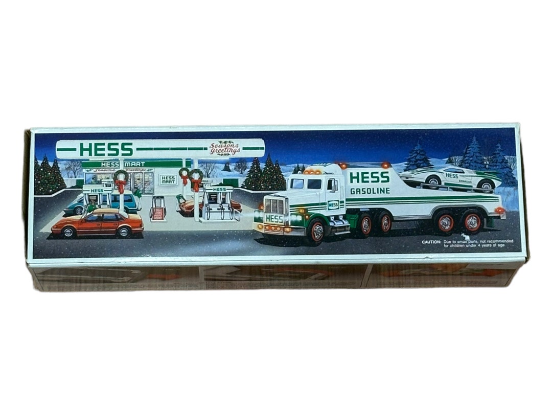 HESS Gasoline Toy Truck & Racer W/lights New in Box 1988 - Etsy