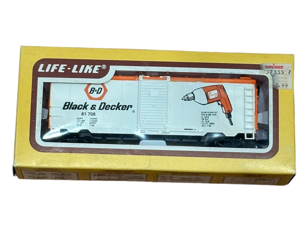 Life-like HO Black & Decker Billboard Advertising Box Car - Etsy