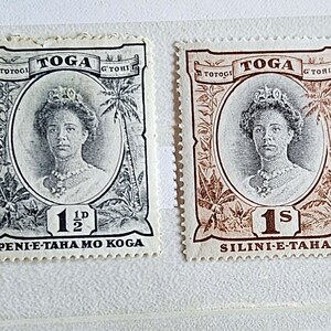 Vintage Toga / Tonga Stamps - Etsy