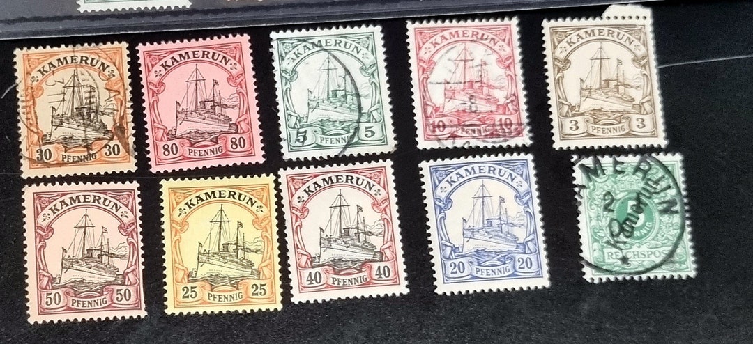 German Colonies Vintage Stamps Set 1 - Etsy