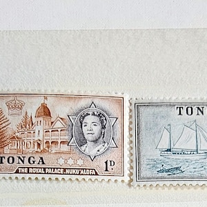Vintage Toga / Tonga Stamps - Etsy
