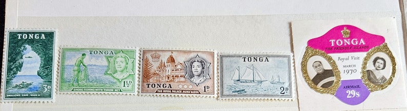 Vintage Toga / Tonga Stamps - Etsy
