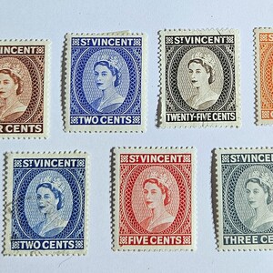 British Commonwealth Vintage St Vincent Stamps - Etsy