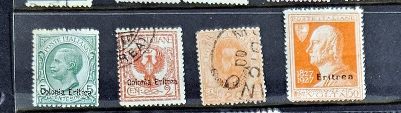 Vintage Italian Eritrea Stamps - Etsy