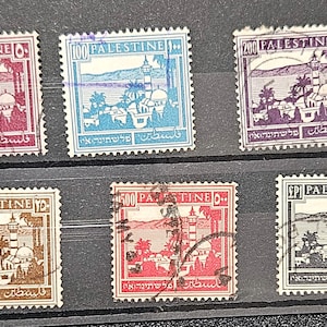 Vintage Palestine Stamps 1918-1921 - Etsy