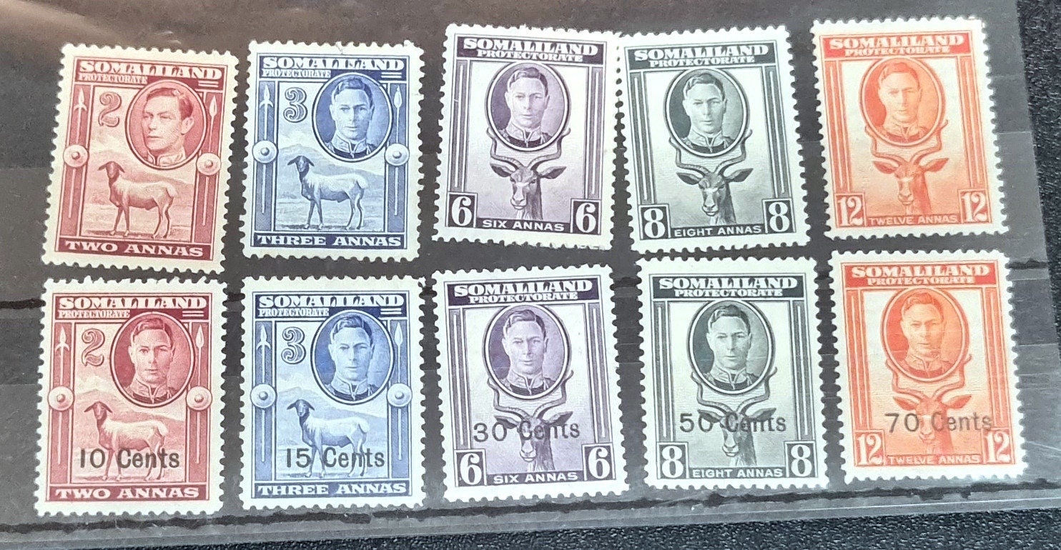 Vintage Somaliland Stamps KGV KGVI QEII - Etsy UK