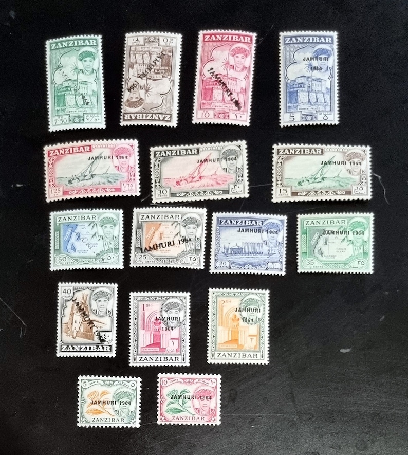Vintage Zanzibar Stamps (part of Tanzania Now) - Etsy