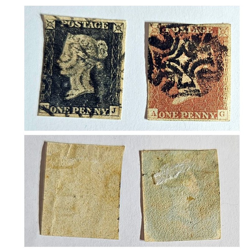 GB 1840 Penny Black Original Stamps - Etsy UK