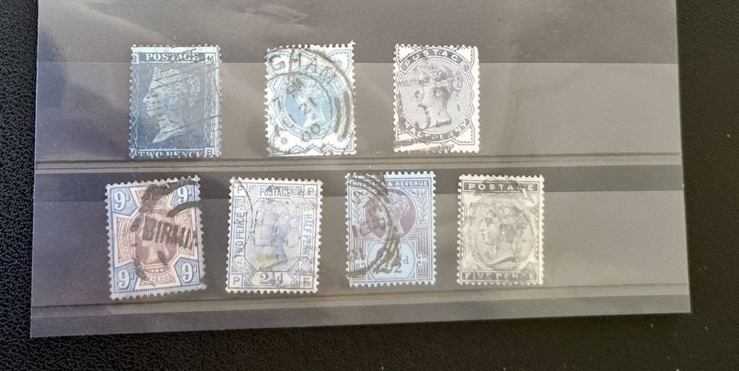 GB Queen Victoria Vintage Stamp Sets - Etsy