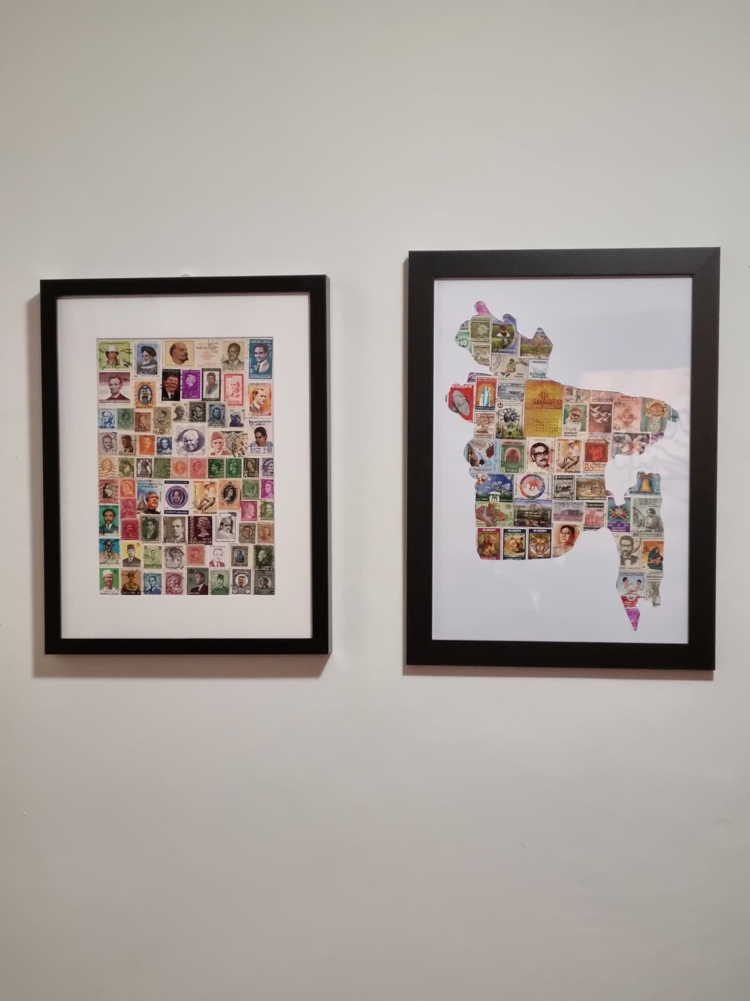 Bangladesh Themed Vintage Stamp Collection in Photo Frame - Etsy