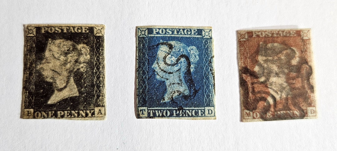 GB 1840 Penny Black Original Stamps - Etsy UK
