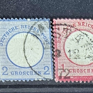 Vintage 1872 Germany Stamps - Etsy