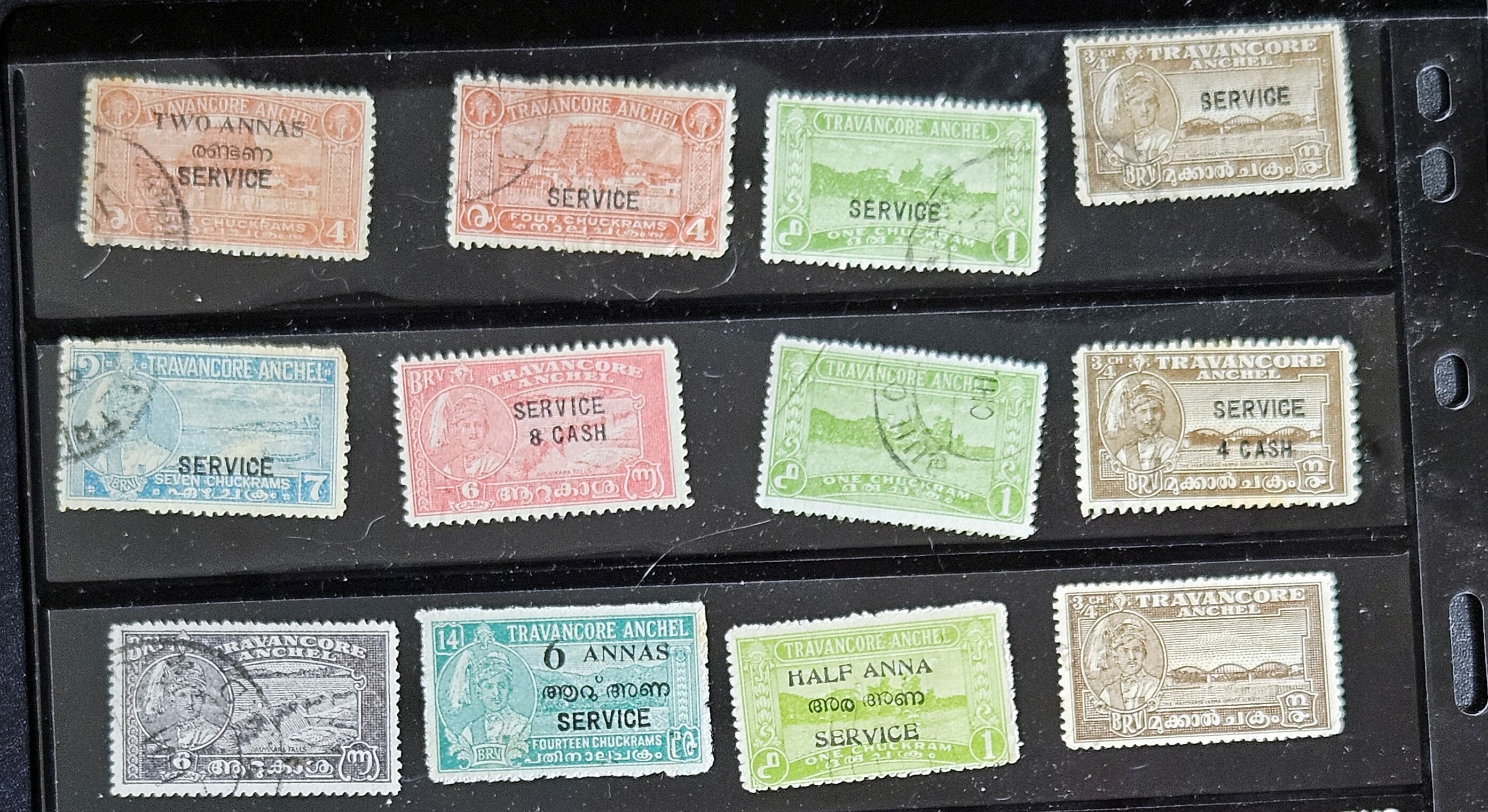 India Feudatory States Travancore Cochin Anchel Stamps - Etsy UK
