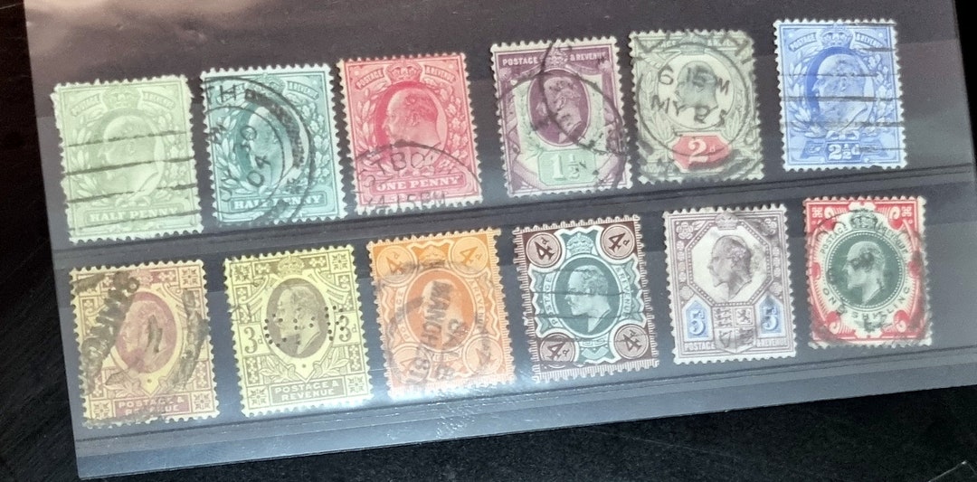 Vintage King Edward 7 and 8 Stamps - Etsy